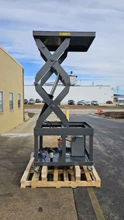 Custom Aerospace Scissor Lift - Air over Hydraulic | Lange Lift