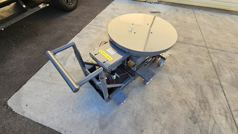 Custom Power Scissor Lift & Rotate - Air over Hydraulic | Lange Lift