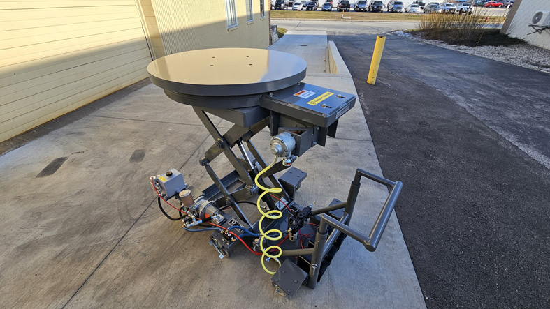 Custom Power Scissor Lift & Rotate - Air over Hydraulic | Lange Lift